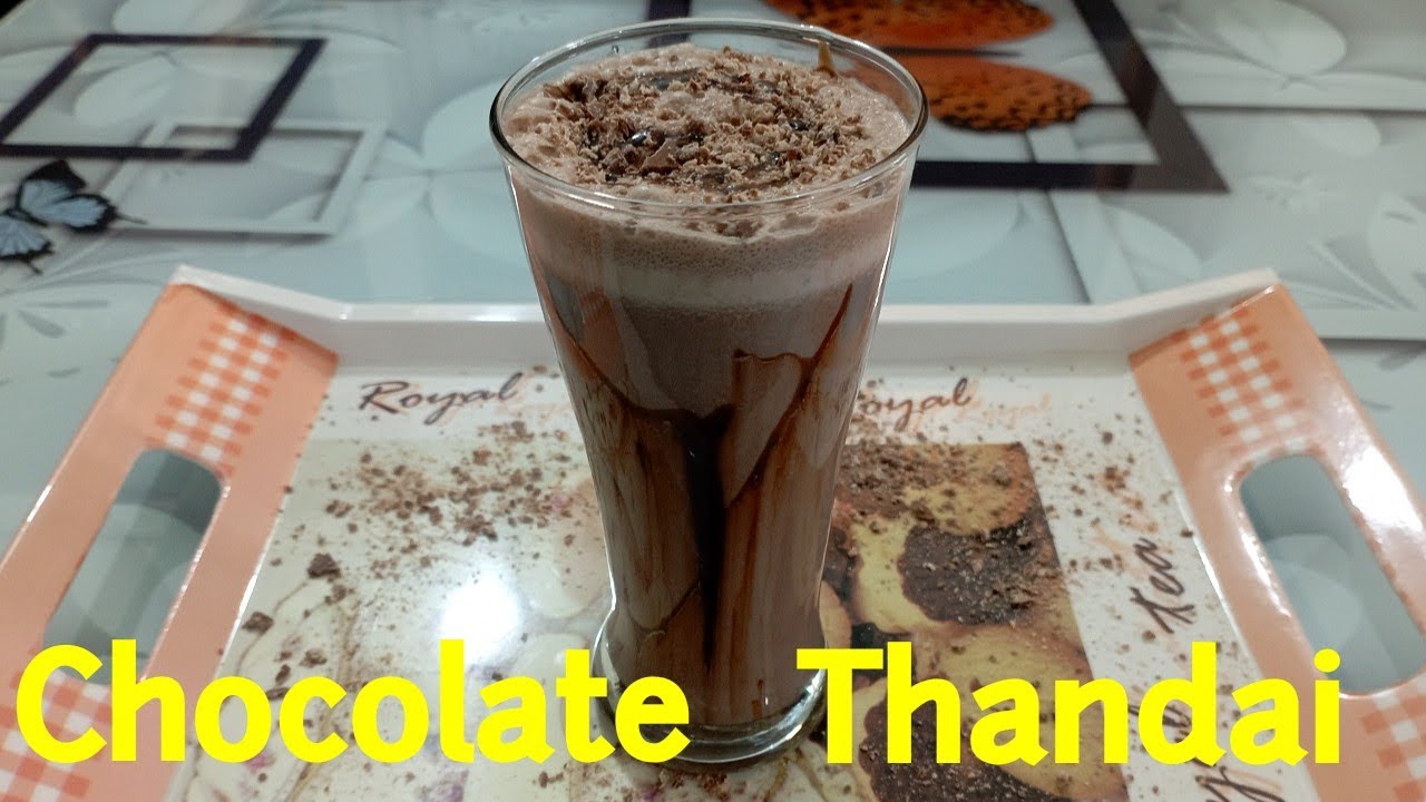 Chocolate thandai| Thandai| How to make chocolate thandai| Easy thandai ...