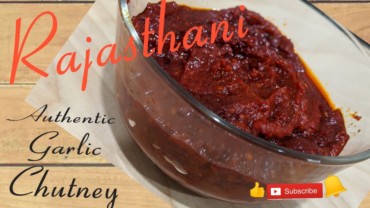 Authentic Rajasthani Garlic Chutney/ Instant Red chilli Chutney/ लहसुन ...