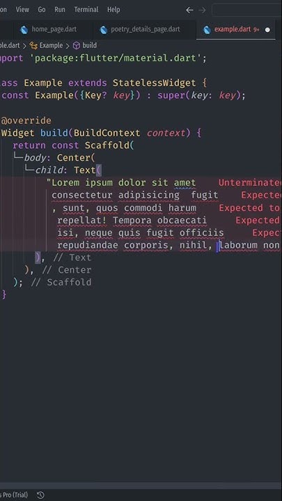 A simple way to deal with longer strings in flutter - YouTube