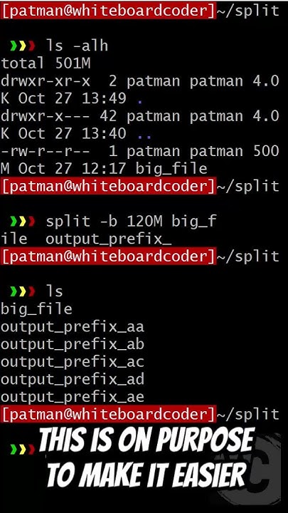 Linux Split Coding Linux Linuxtutorials Linuxcommandlinetutorial Ubuntu Sysadmin Youtube