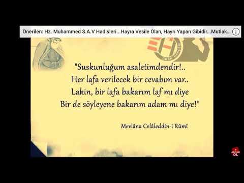 Mevlana Sözleri