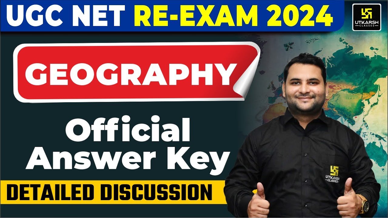 UGC NET Answer Key 2024 Geography | UGC NET Answer Key 2024 Detailed ...