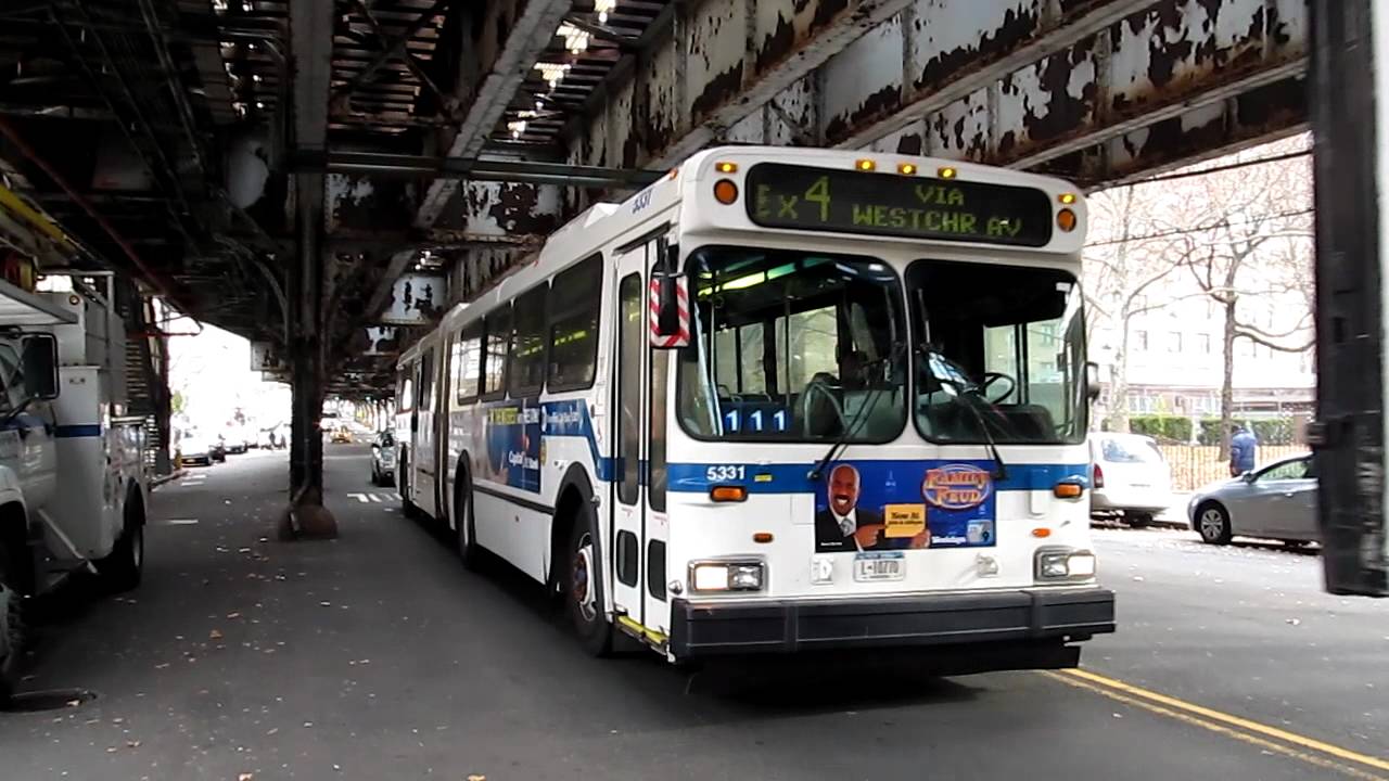 MaBSTOA New Flyer D60HF Bx4 leave Westchester Avenue and Jackson Ave ...