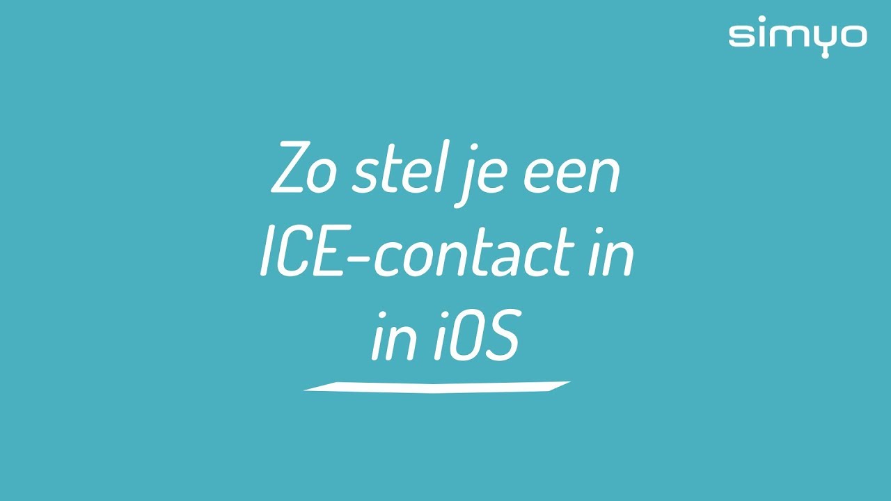 Zo stel je een ICE-contact in op je iPhone - YouTube