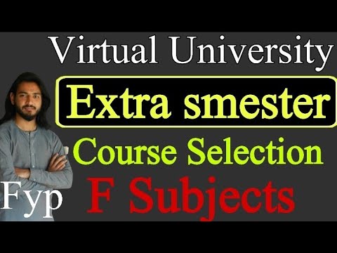 How To Select Courses in Vu , Vu Course Selection , Extra Smester - YouTube