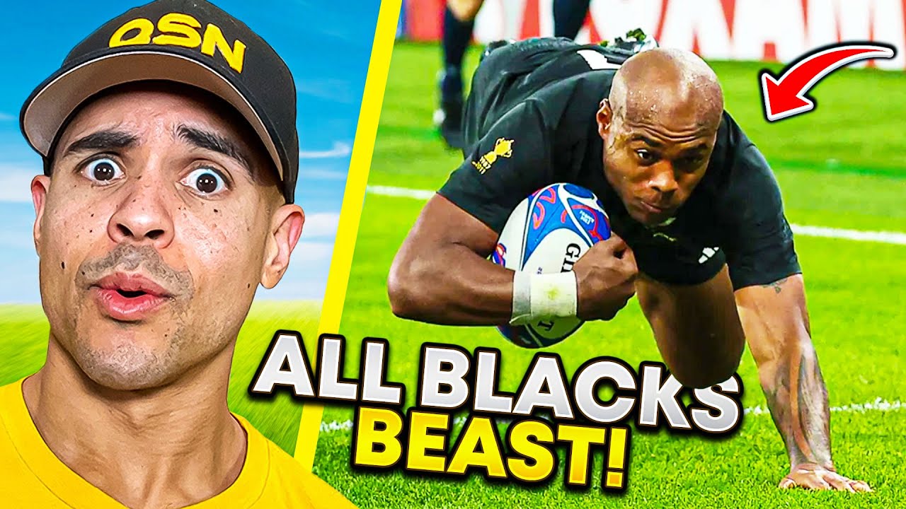 All Blacks BEAST! Mark Tele'a Most DANGEROUS Winger in Rugby? - YouTube