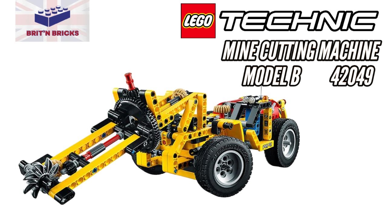 Lego Technic set #42049 alternate model The Mine Cutting Machine - YouTube