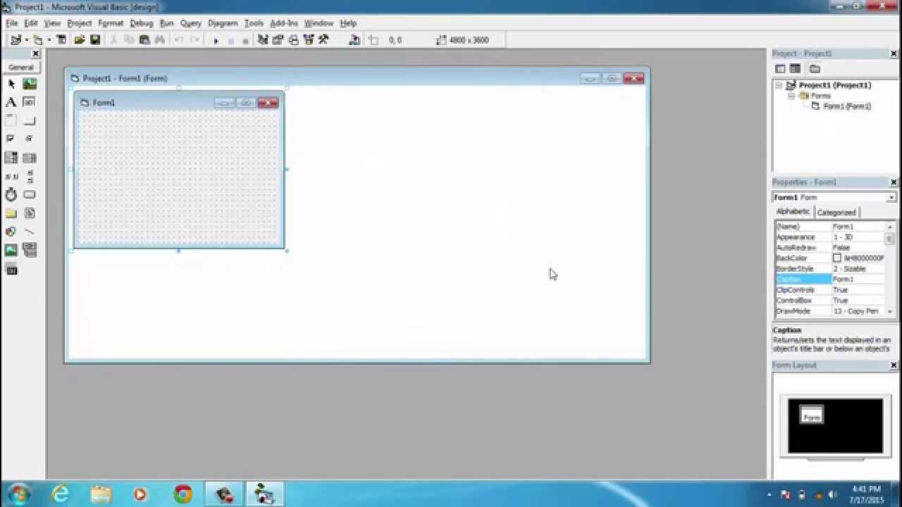 Visual Basic 6.0 | Elements of IDE (Integrated Development Environment ...