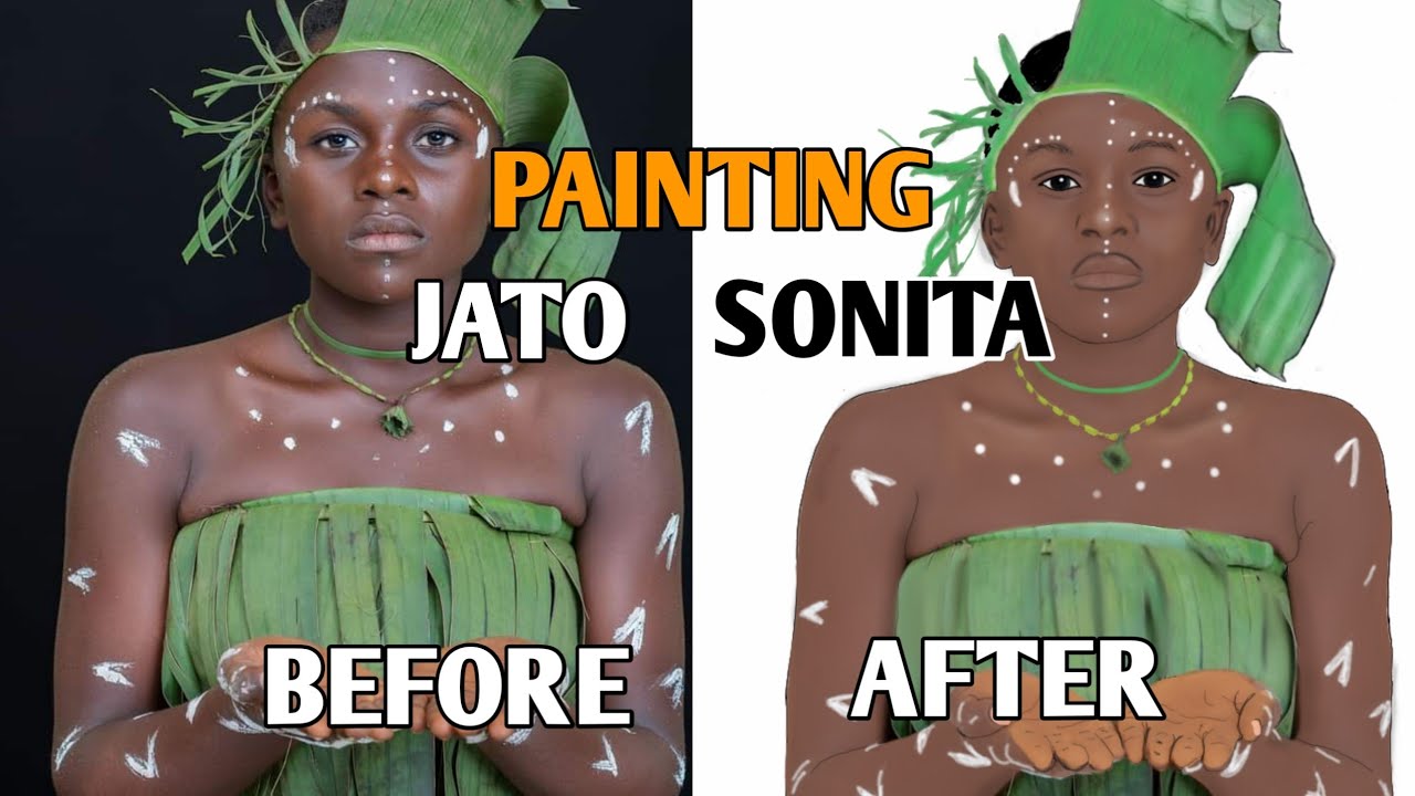 DIGITAL PAINTING. Drawing JATO SONITA in 6 minutes . Step by Step ...