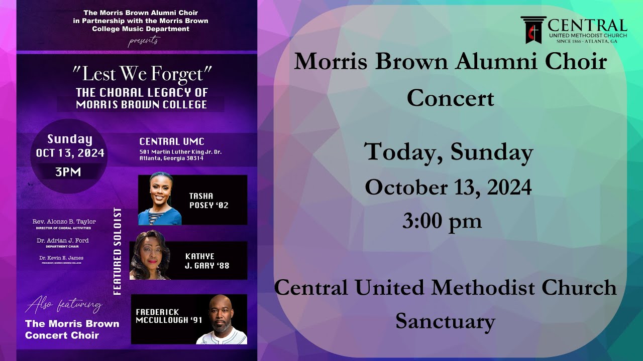 Morris Brown Alumni Choir Concert - YouTube