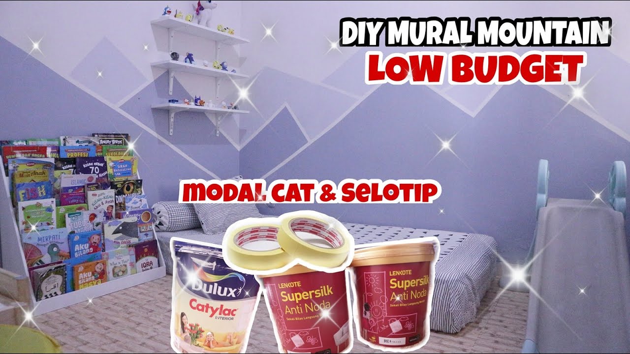DIY KAMAR ANAK MURAL MOUNTAIN ALA PINTEREST. DEKOR KAMAR ANAK LOW ...