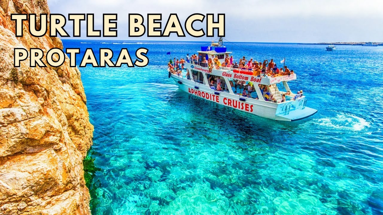 Turtle Beach View – Protaras Cyprus | Relaxing 4K Coastal Scenery - YouTube
