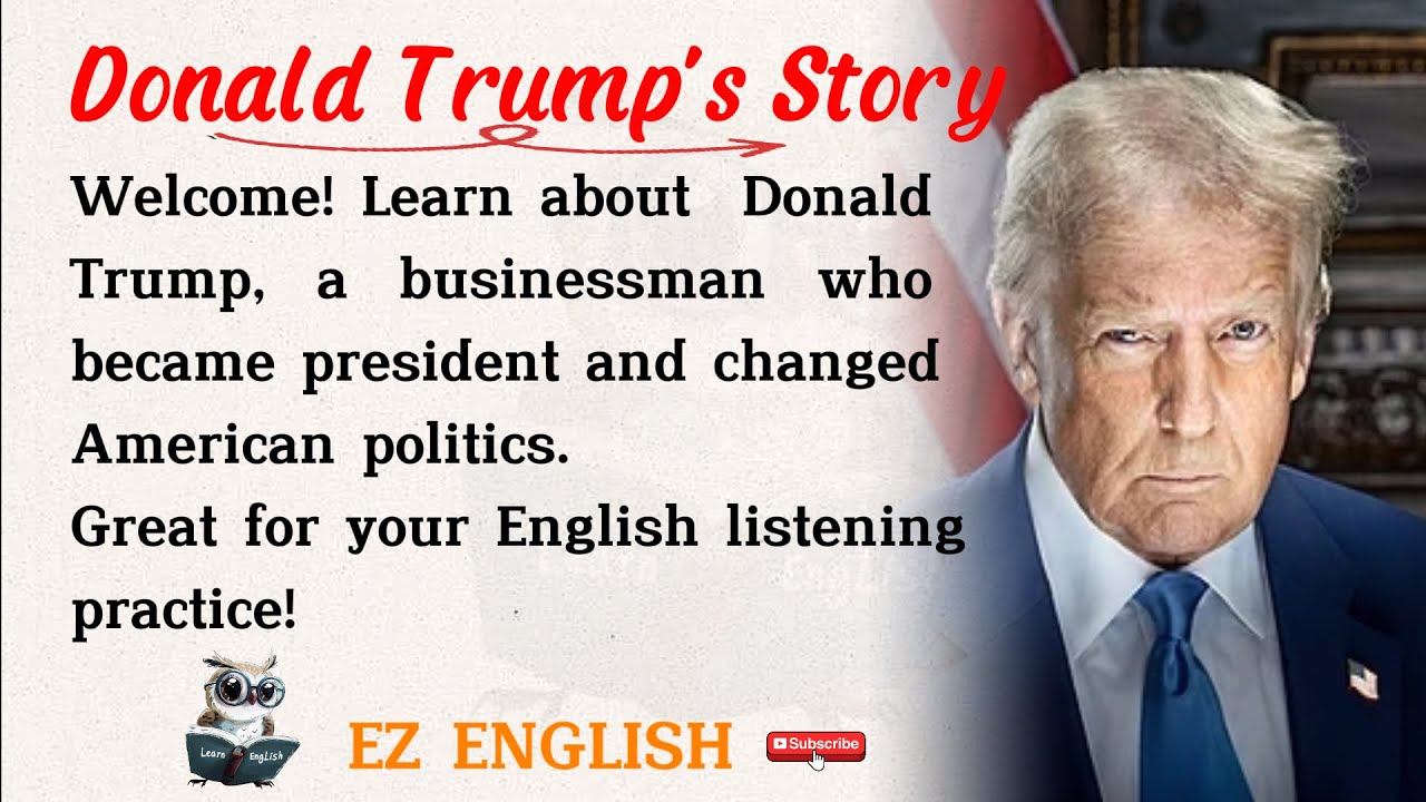 Donald Trump's Story || 💥 Learn English With Story Level 3 || Graded ...