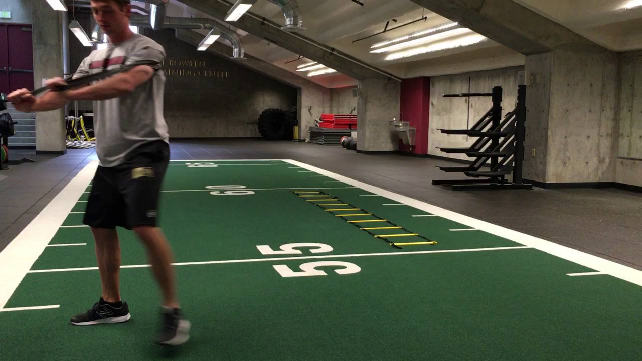 Rotational Lunge to Band Press - YouTube