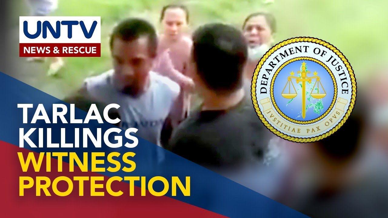 DOJ ready to place Tarlac shooting witnesses under WPP - YouTube