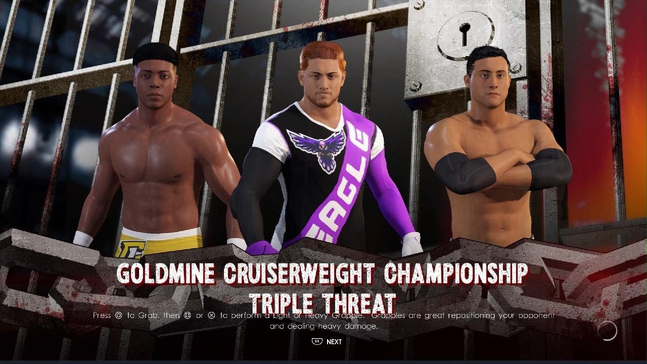 Cruiserweight Title: Adam Shearer Vs Chris Lee Vs Bryce McQuaid(Prison ...