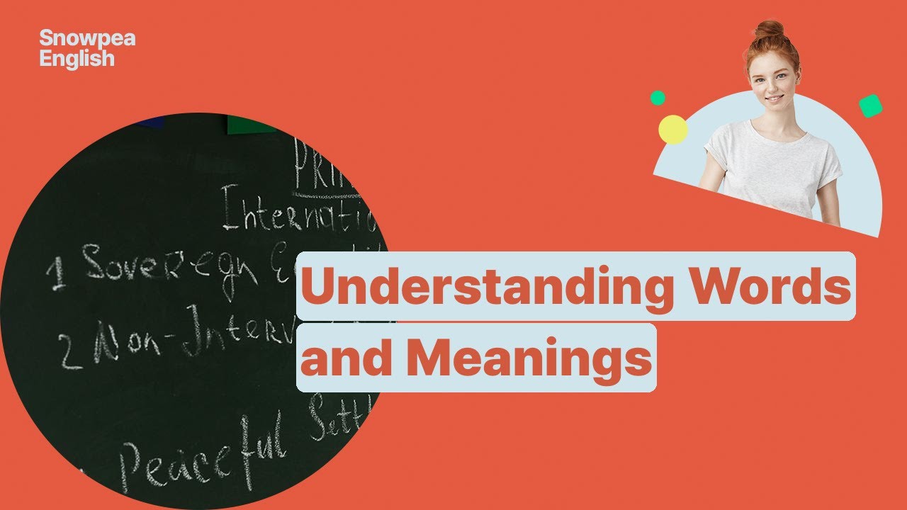 [Beginner] Understanding Words and Meanings - YouTube