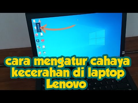 tutorial || cara mengatur cahaya kecerahan di laptop Lenovo - YouTube