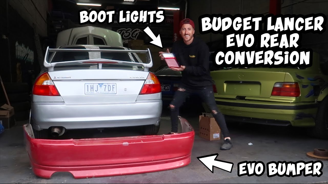 Lancer to Evo Rear End Conversion! | Budget Evo Build - YouTube