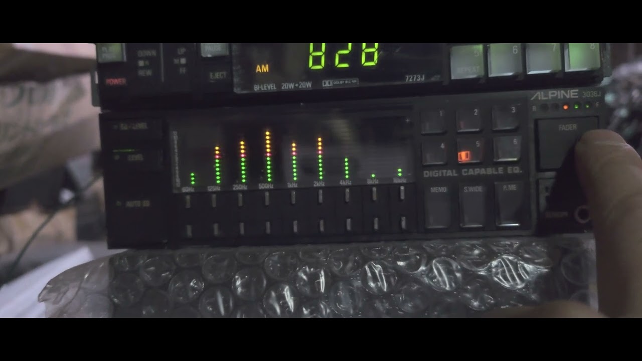 ALPINE GRAPHIC EQUALIZER 3036j test - YouTube