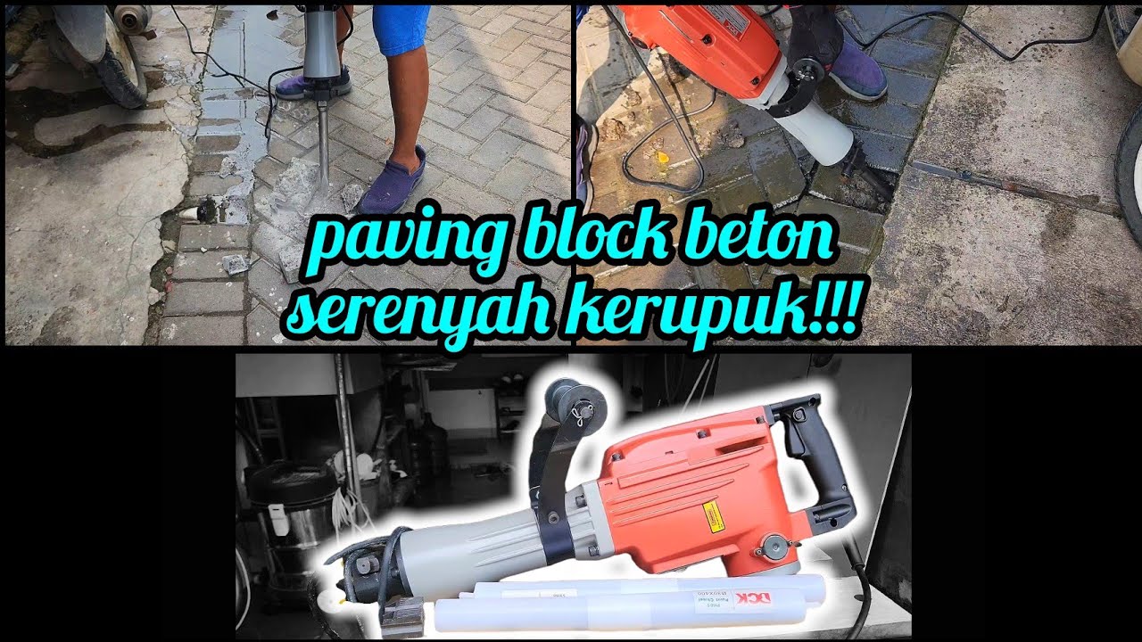 power tool kelas berat!!! jack hammer DCK KZG03-15 - YouTube
