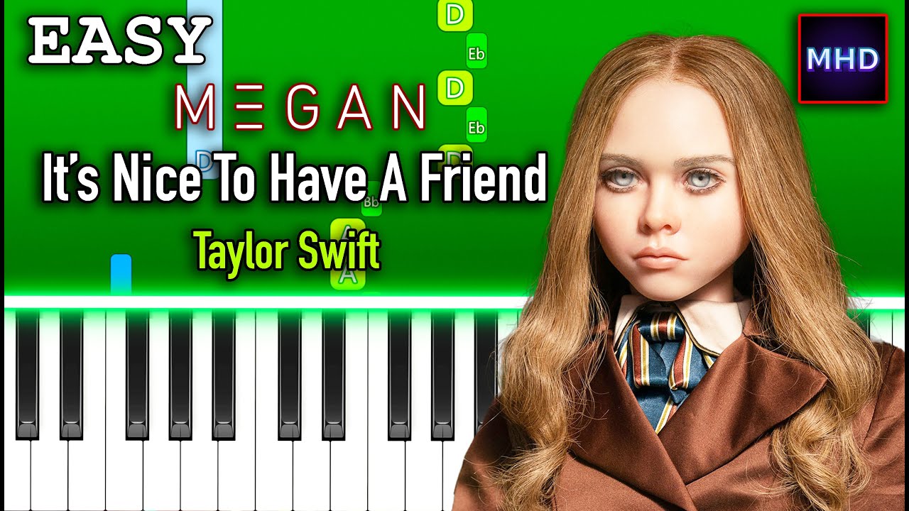 M3GAN Trailer Song - EASY Piano Tutorial - Taylor Swift - It’s Nice To ...