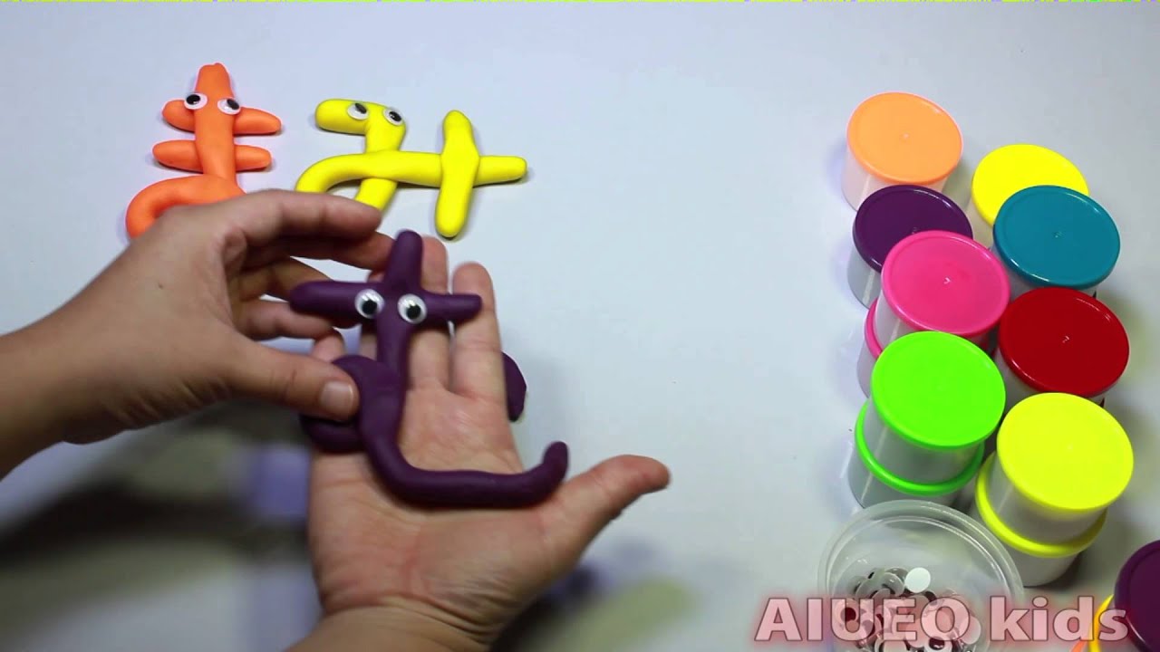 ねんどで「まみむめも」 Japanese alphabet "mamimumemo" Play Doh HD - YouTube