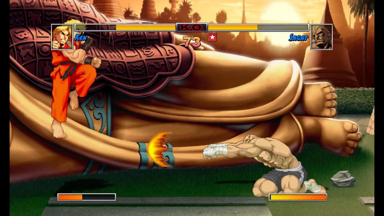 Super Street fighter 2 HD Remix Ken Gameplay rpcsx3 - YouTube