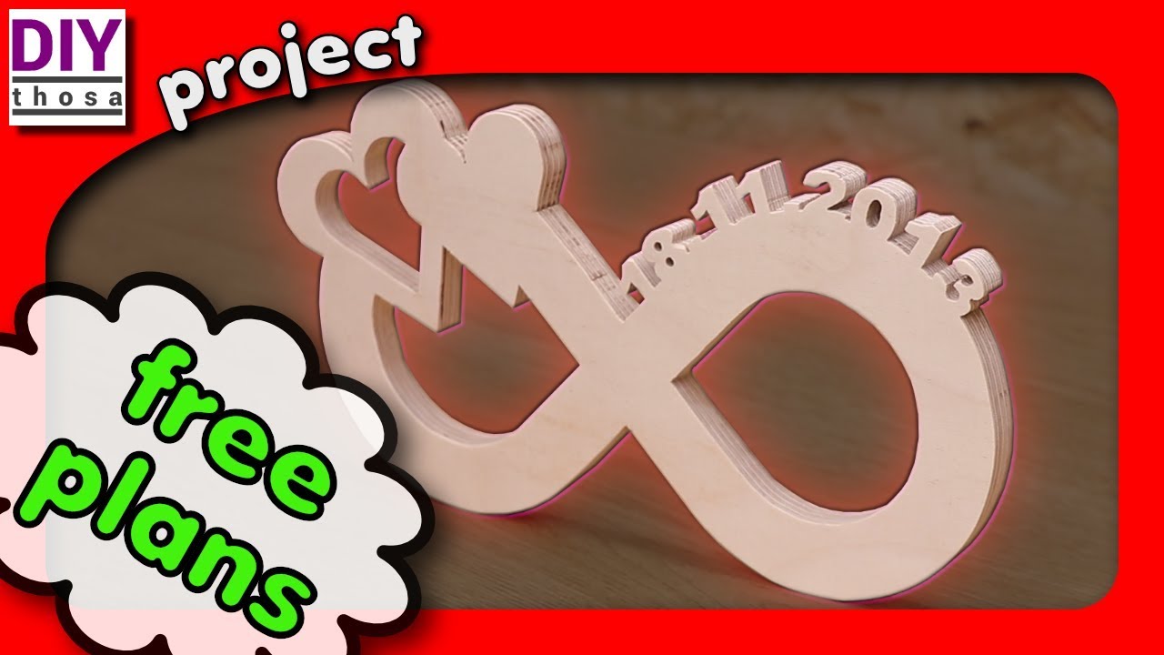Infinity Loop Heart / Love Gift - FREE PDF PLAN DOWNLOAD - YouTube