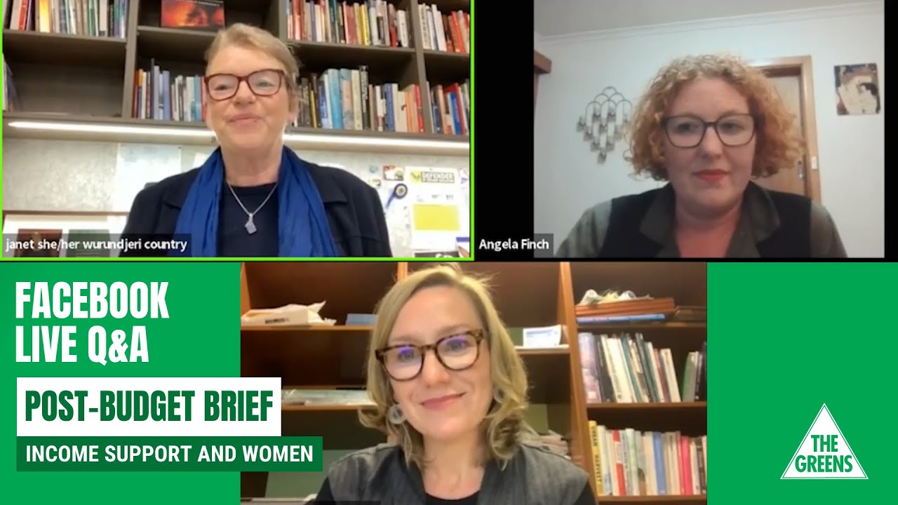 Janet Rice & Larissa Waters Q&A - what the budget means for women and ...