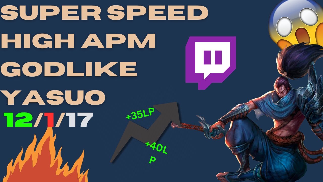 SUPERFAST REACTIONSPEED YASUO DEMON - YouTube