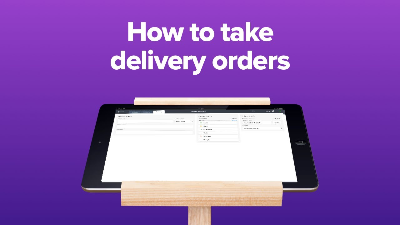 How to take delivery orders on Poster POS - YouTube