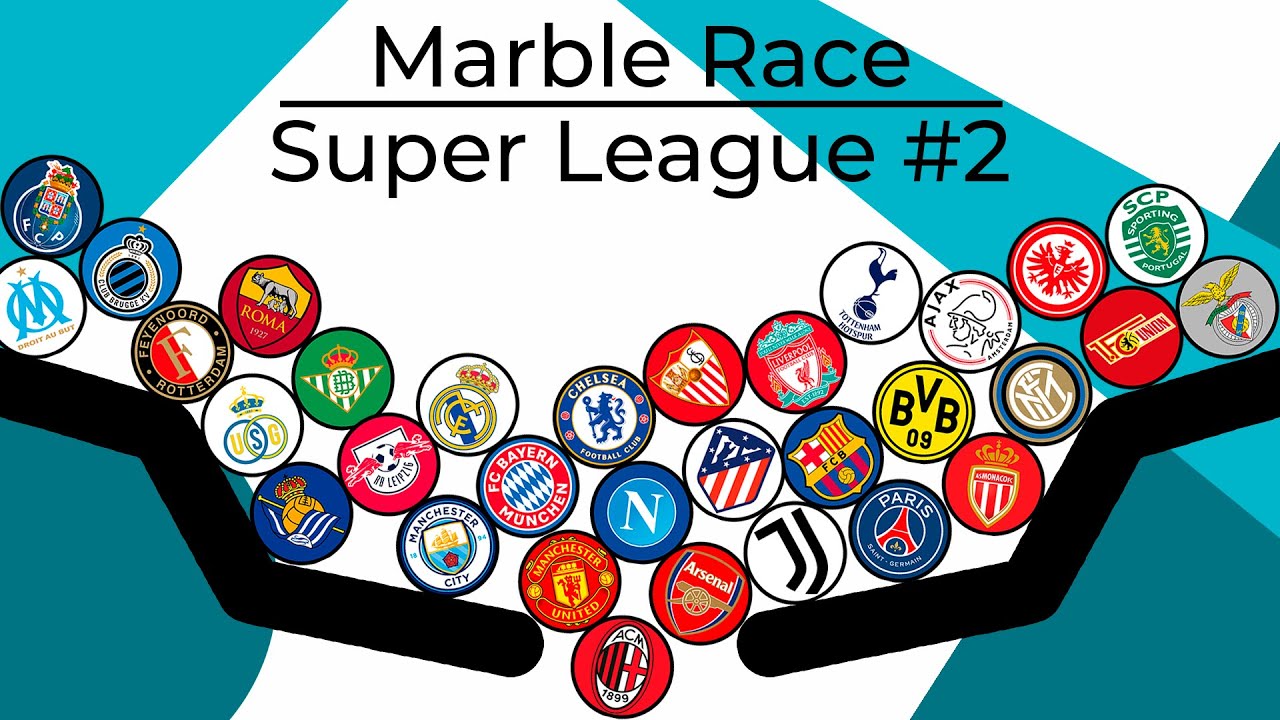 Marble Race Football Clubs Super League #2 - YouTube