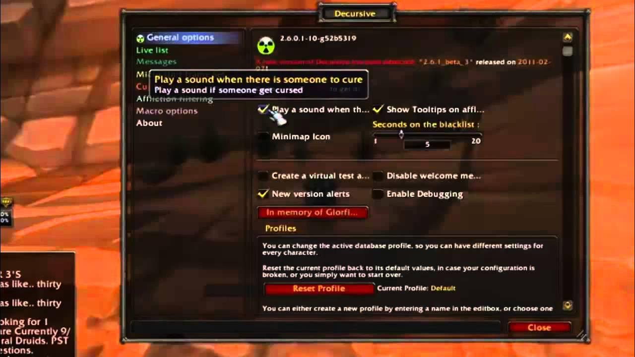 How To Use Decursive - WarcraftScience - YouTube