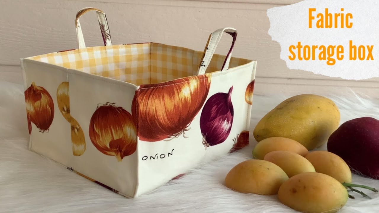 fabric storage box, fabric storage tutorial, fabric box, fabric basket ...