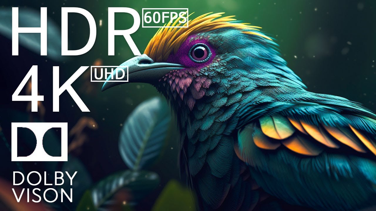 4K HDR 120fps Dolby Vision with Animal Sounds (Colorfully Dynamic) #69 ...