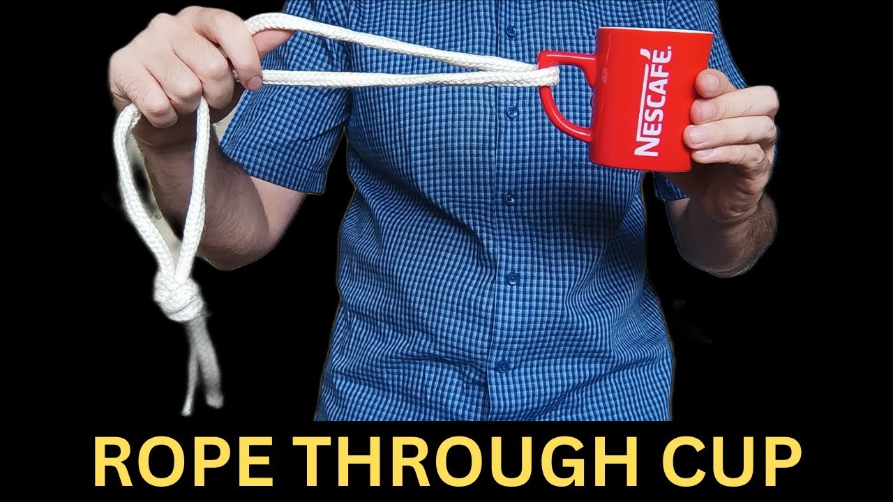 AWESOME MAGIC WITH COFFEE CUP AND ROPE REVEALED - YouTube