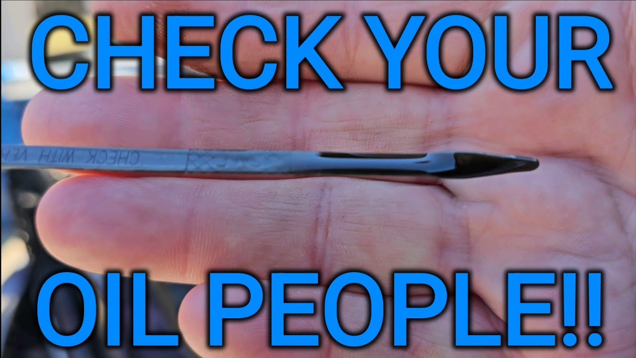 Read Your Owners Manual & Check Your Oil !! Save Yourself From A Major ...