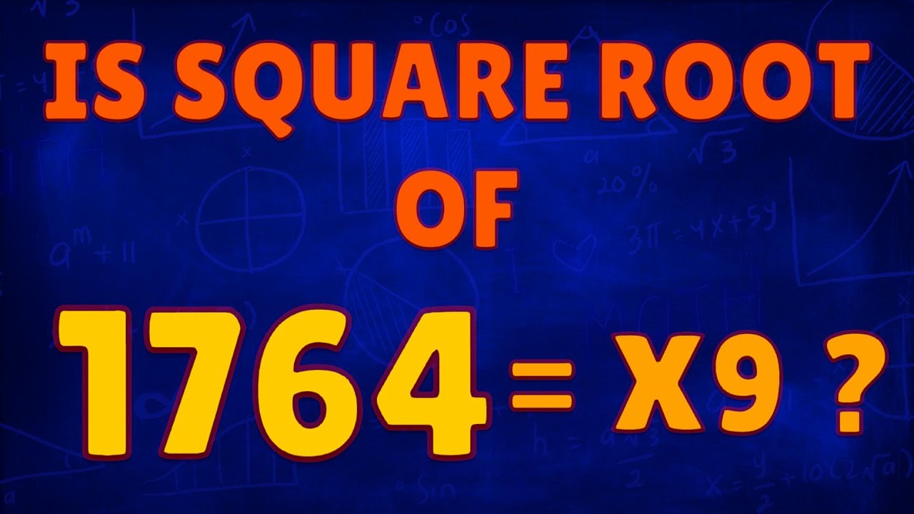 Square root of 1764 / 1764 ka square root/ 1764 ka vargmul / #maths # ...