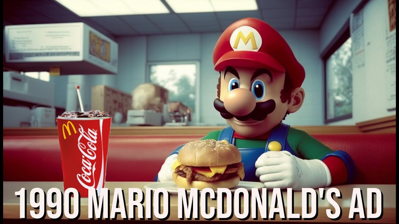 Vintage McDonald's Commercial featuring Super Mario: A Nostalgic Look ...