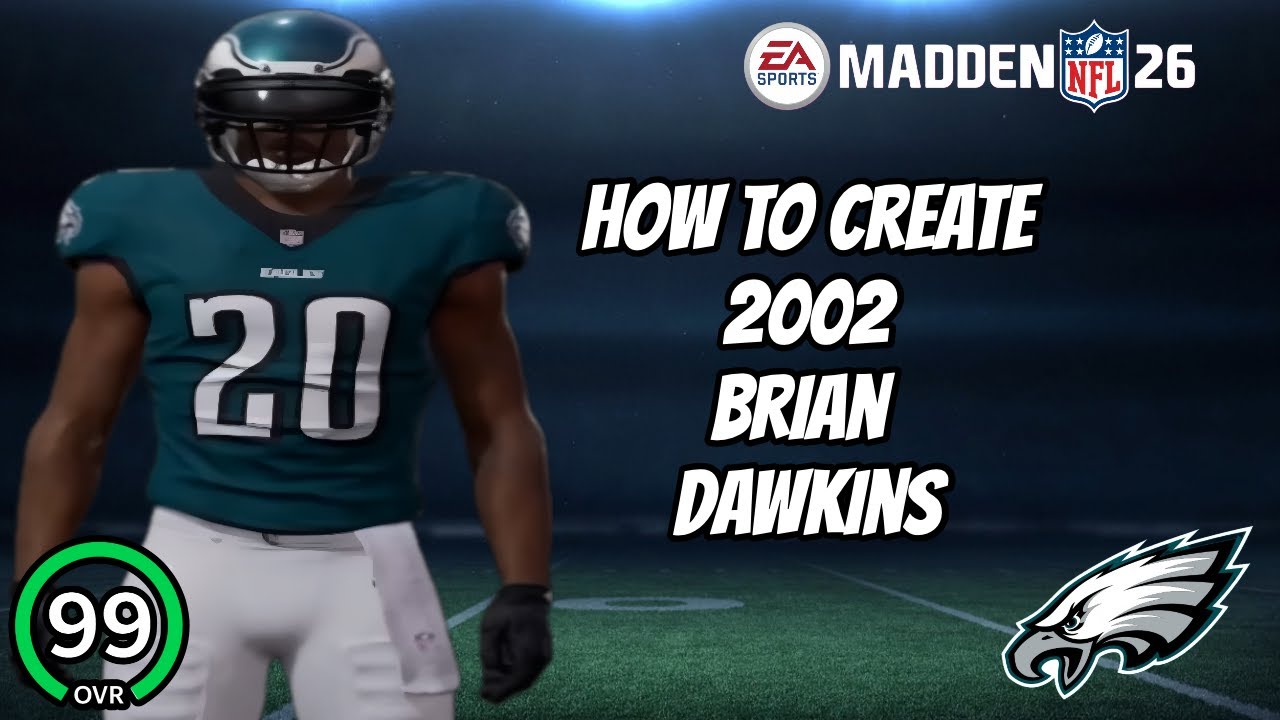 2002 Brian Dawkins Creation in Madden NFL 26 - YouTube