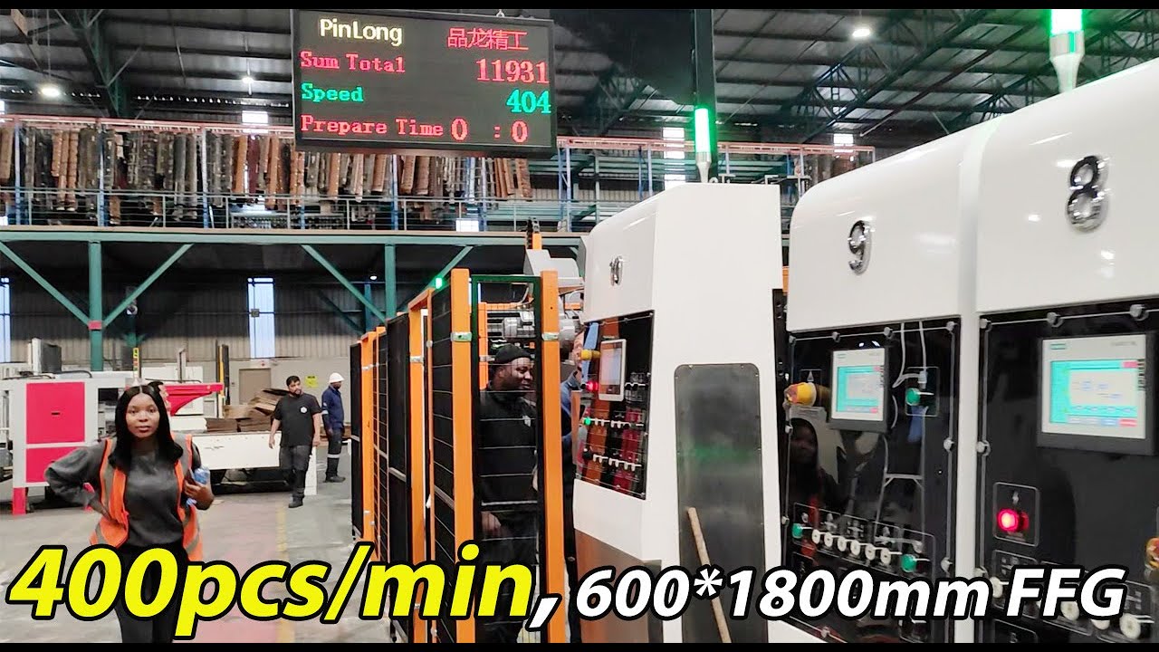 600*1800mm Corrugated Carton Production Line mini FFG printing slotting ...