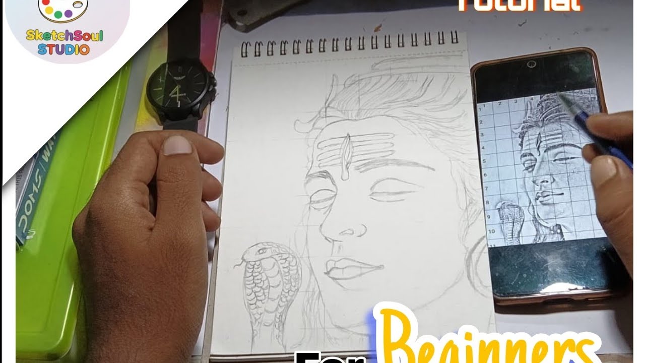 Mahadev outline tutorial||Beginners level @SketchSoul_05 - YouTube
