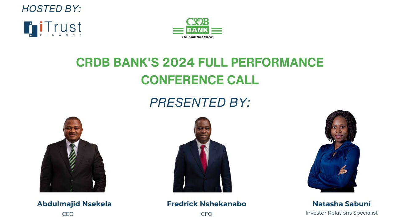 CRDB BANK PLC 2024 FULL PERFORMANCE RESULTS CALL - YouTube
