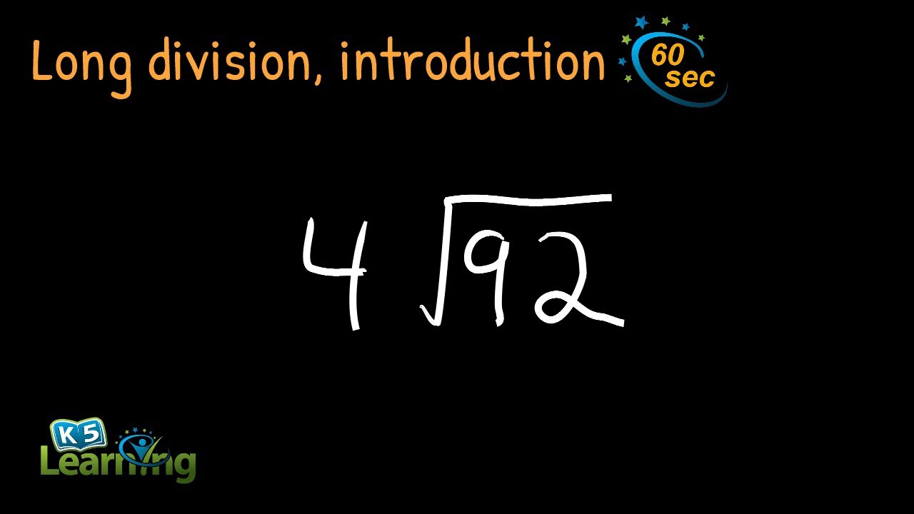 Long Division | Easy Example - YouTube