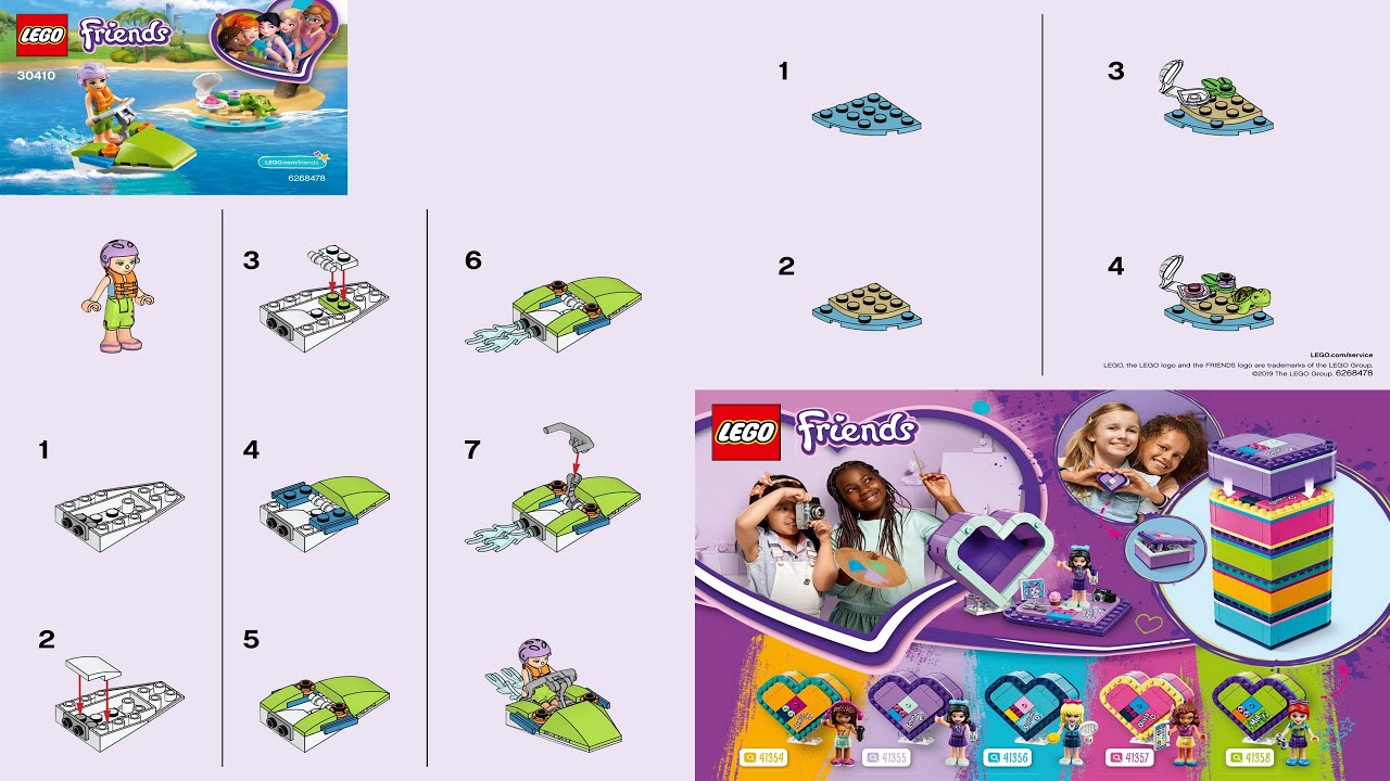 LEGO instructions - Friends - 30410 - Mia's Water Fun - YouTube