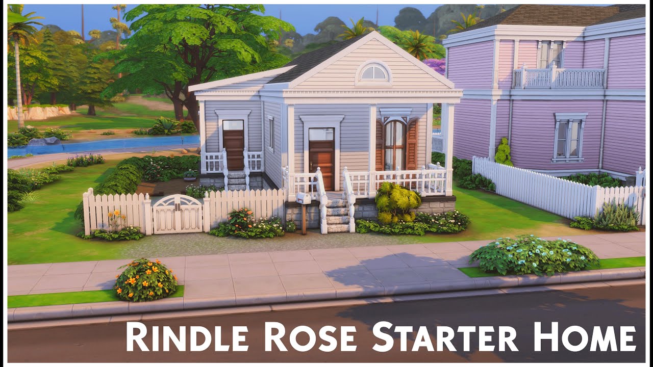 Rindle Rose Starter Home | NO CC | The Sims 4 Speedbuild | stop motion ...