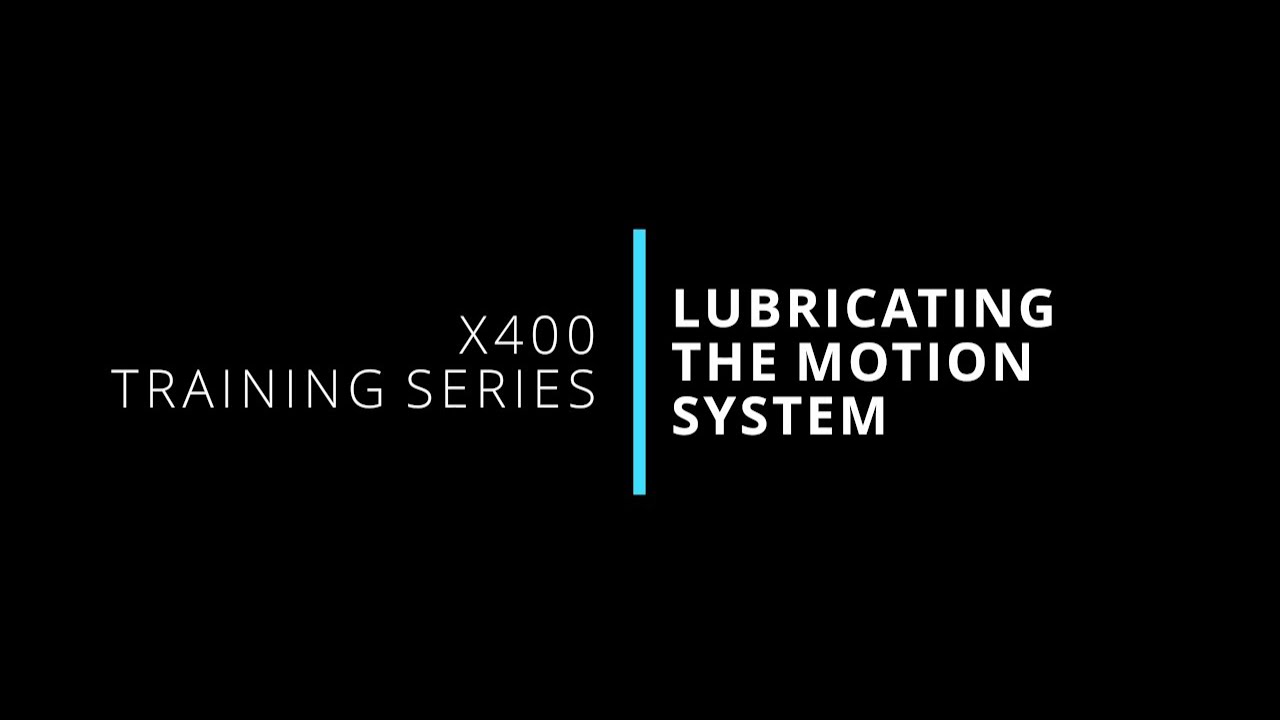 X400 Training Series - Maintaining the Motion System - YouTube