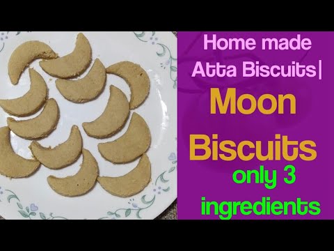 Moon Biscuits|Home made Biscuits|Atta bIscuits - YouTube