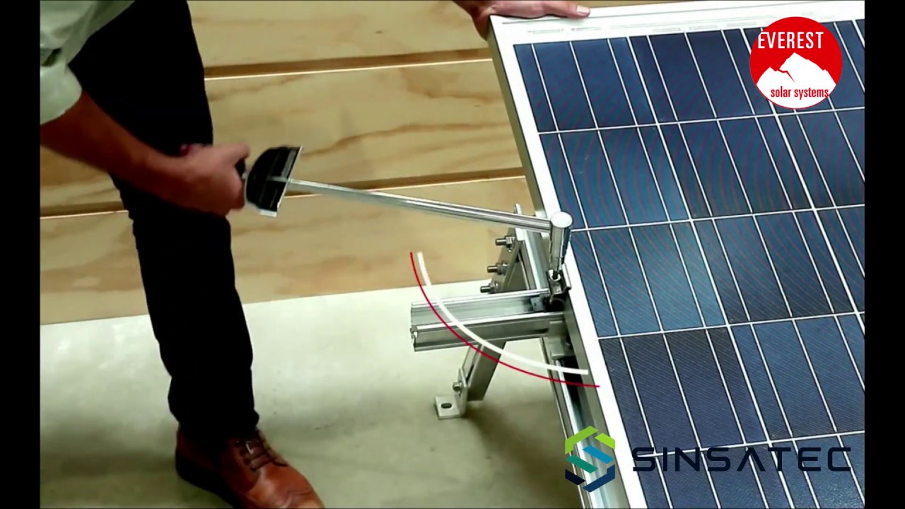 Instalación de paneles solares con sistema Everest CrossRail Tilt-Up ...